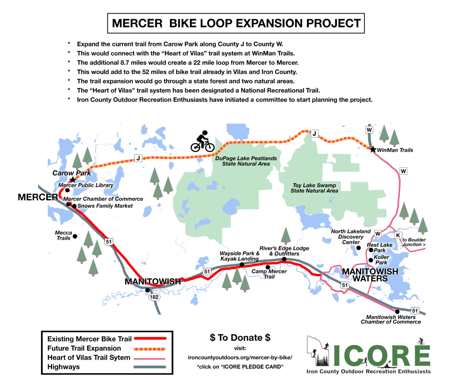 Mercer Bike Trail Expansion One-pager - ICORE - Iron County Outdoor ...